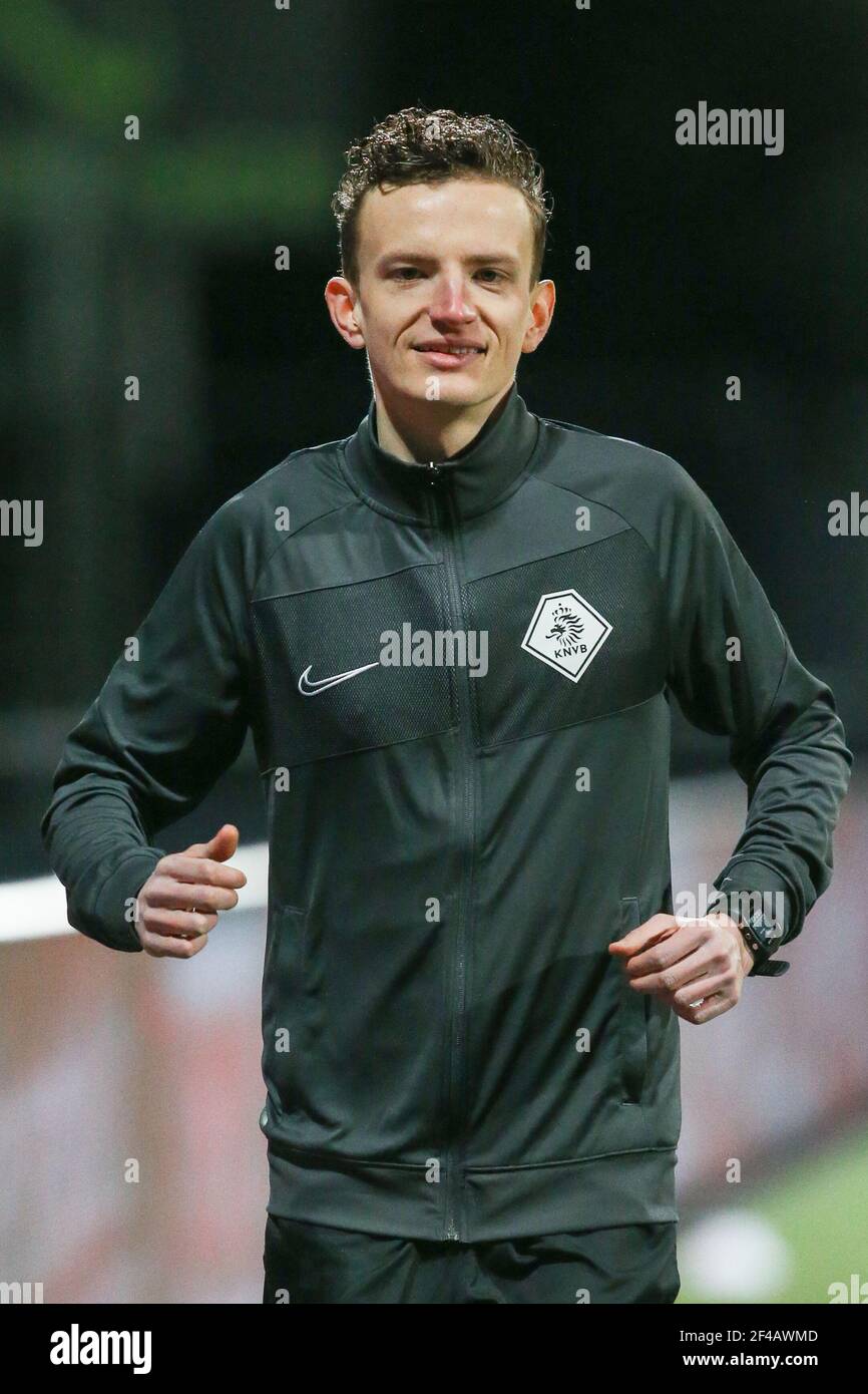 HELMOND, NETHERLANDS - MARCH 19: assistant referee Rick van Rijn during ...