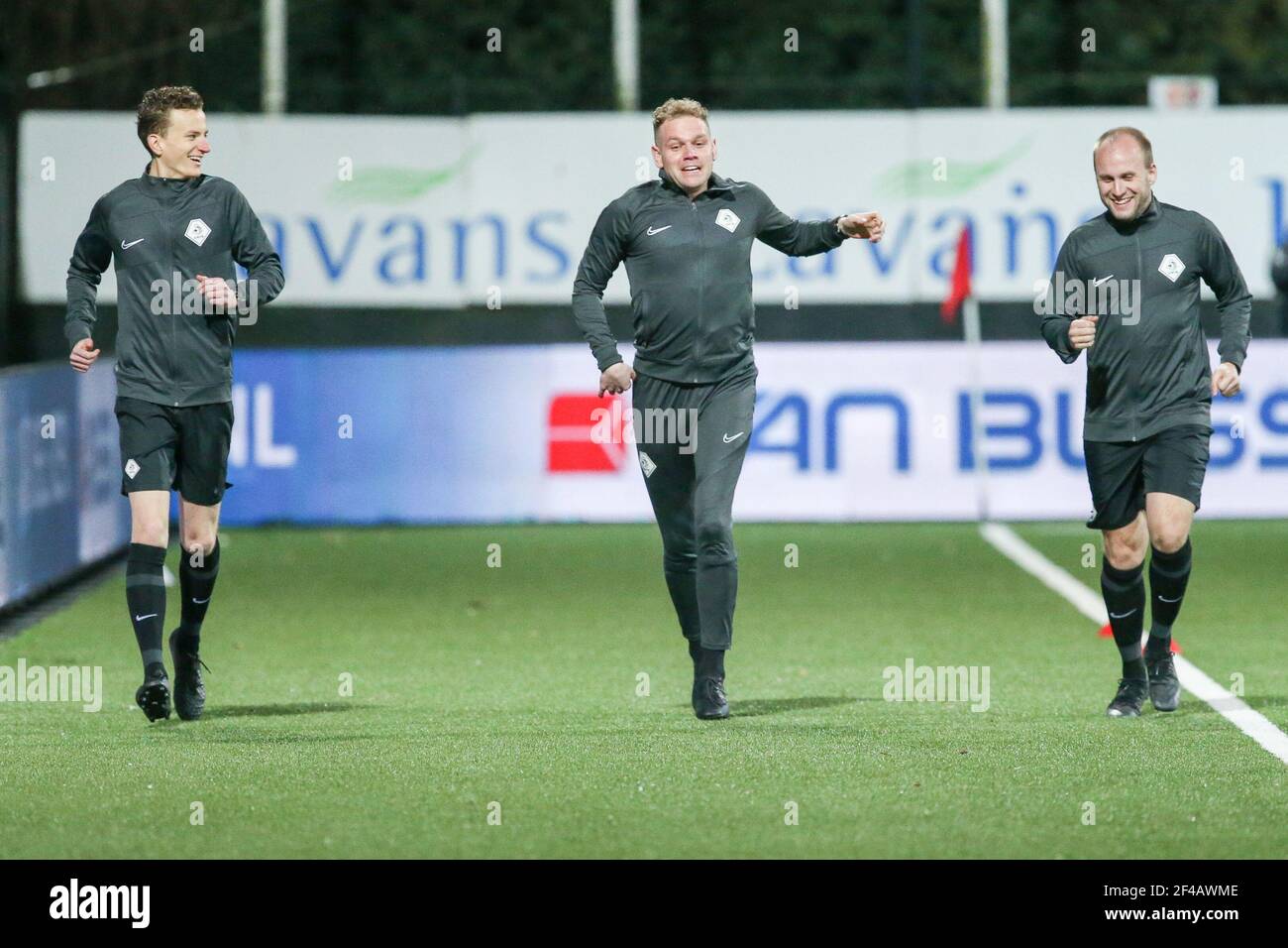 HELMOND, NETHERLANDS - MARCH 19: assistant referee Rick van Rijn ...