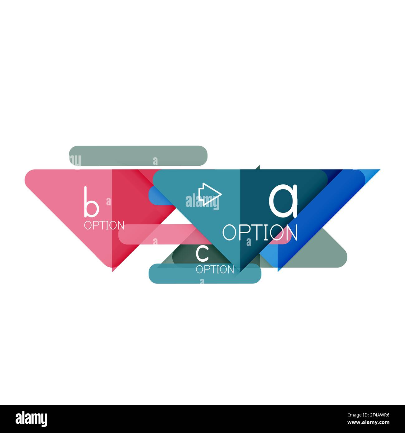 Triangle Data Visualization Design Option Infographic Layout Triangle Data Visualization
