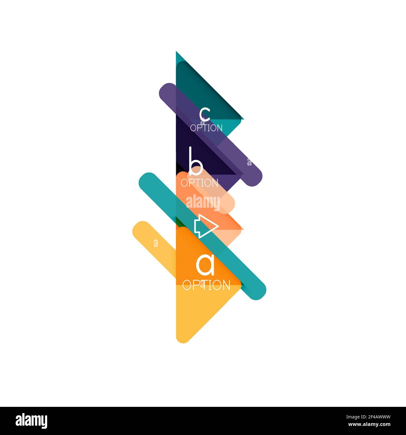 Triangle data visualization design, option infographic layout. Triangle ...