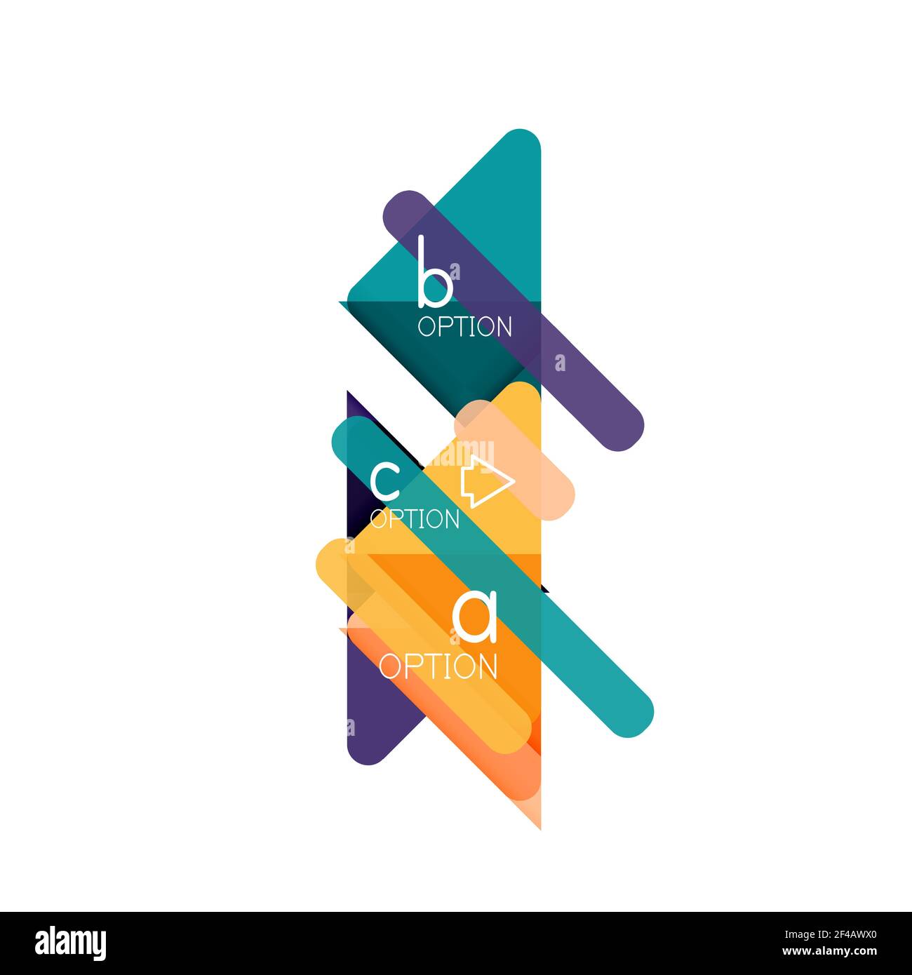 Triangle data visualization design, option infographic layout. Triangle ...