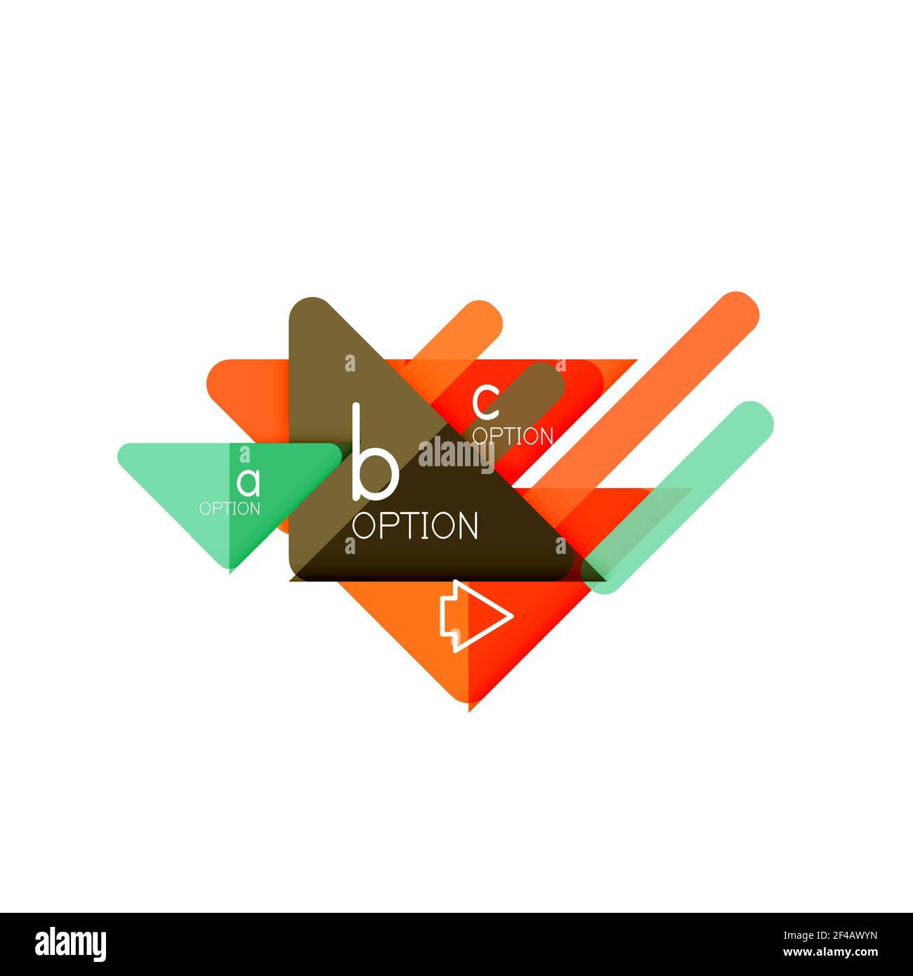 Triangle Data Visualization Design Option Infographic Layout Triangle Data Visualization