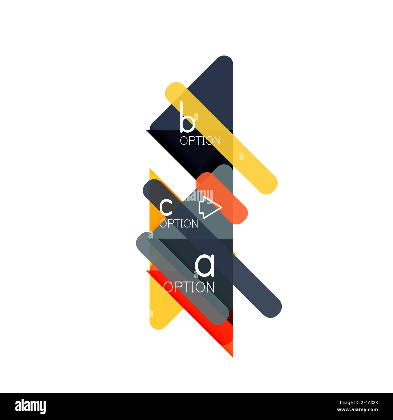 Triangle Data Visualization Design Option Infographic Layout Triangle Data Visualization