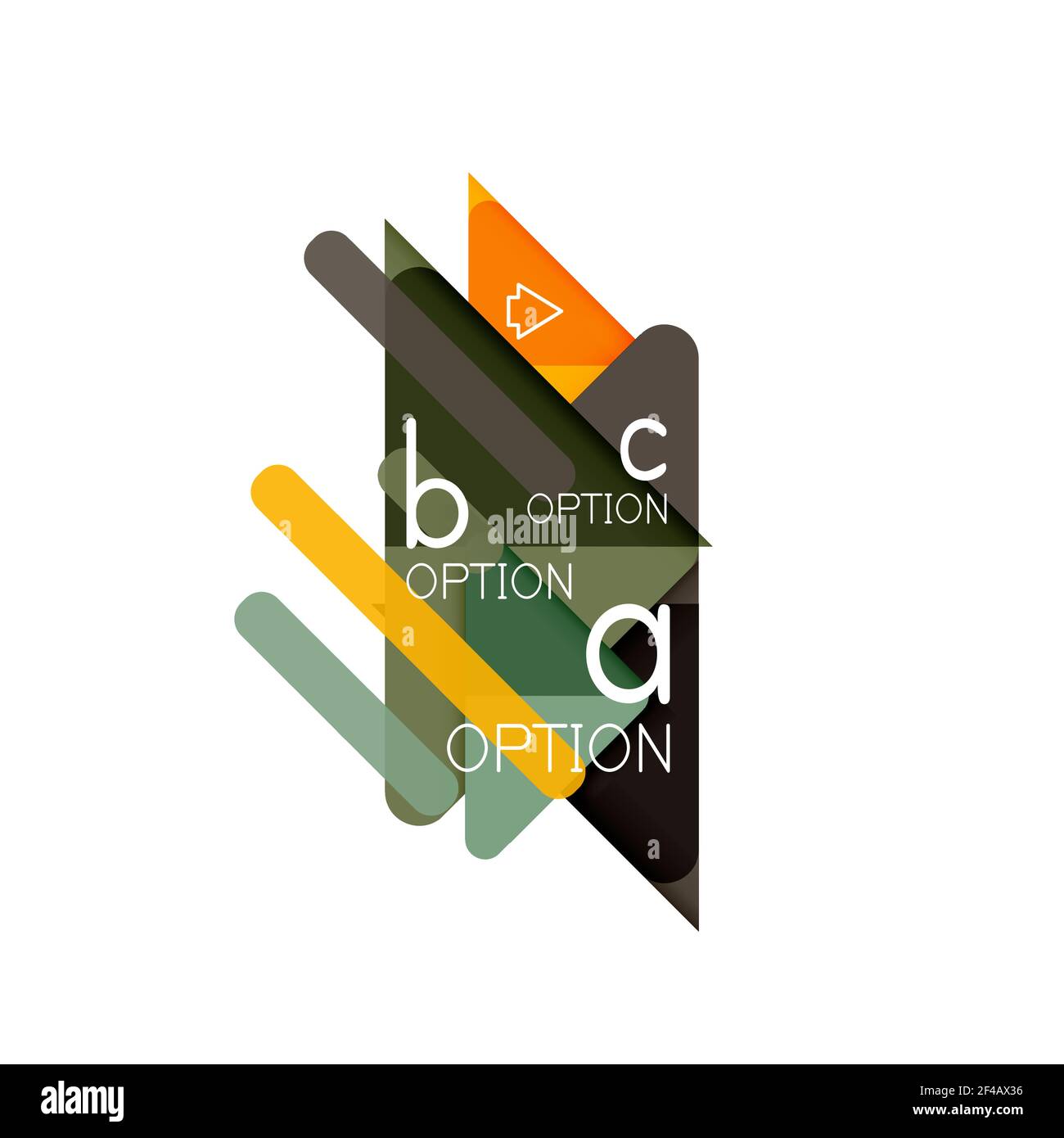 Triangle data visualization design, option infographic layout. Triangle ...