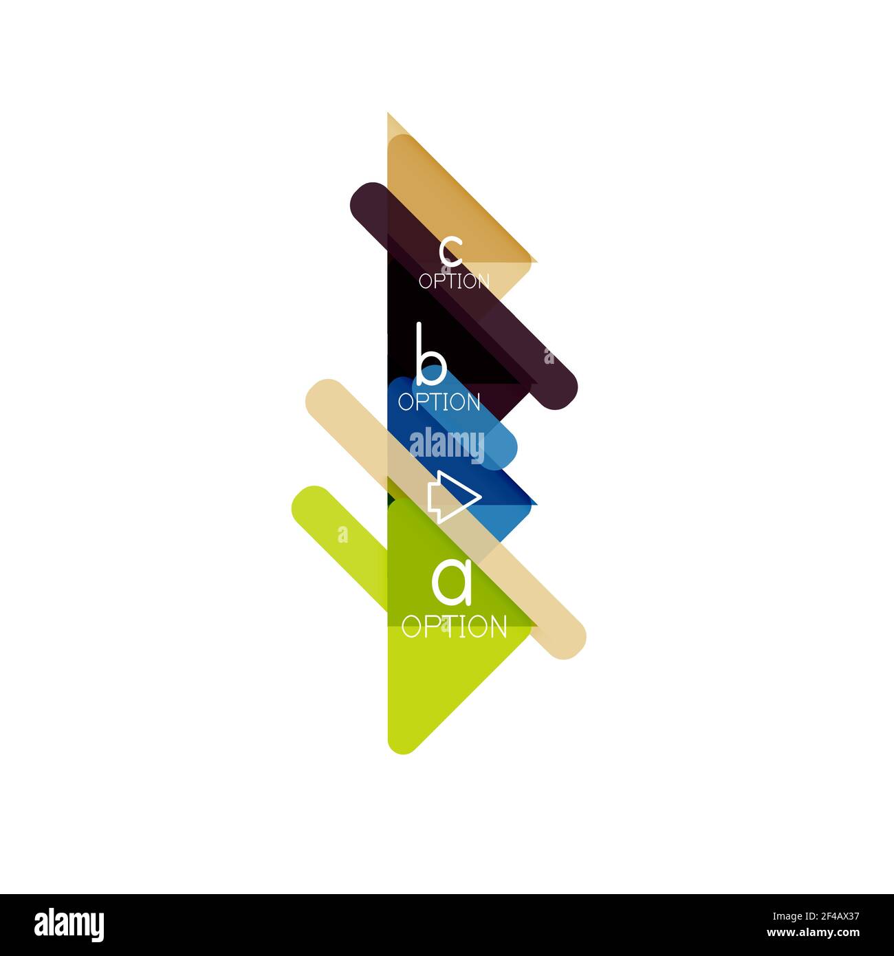 Triangle data visualization design, option infographic layout. Triangle ...