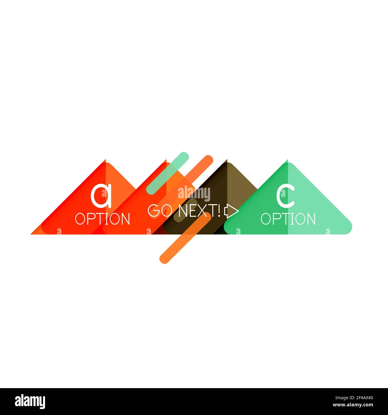 Triangle data visualization design, option infographic layout. Triangle ...