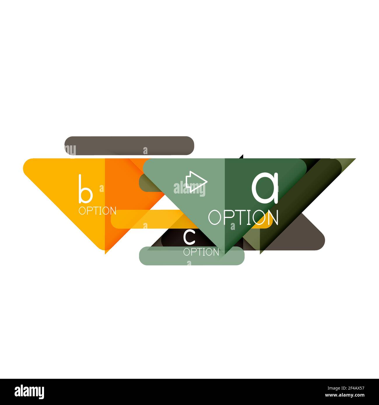 Triangle data visualization design, option infographic layout. Triangle ...