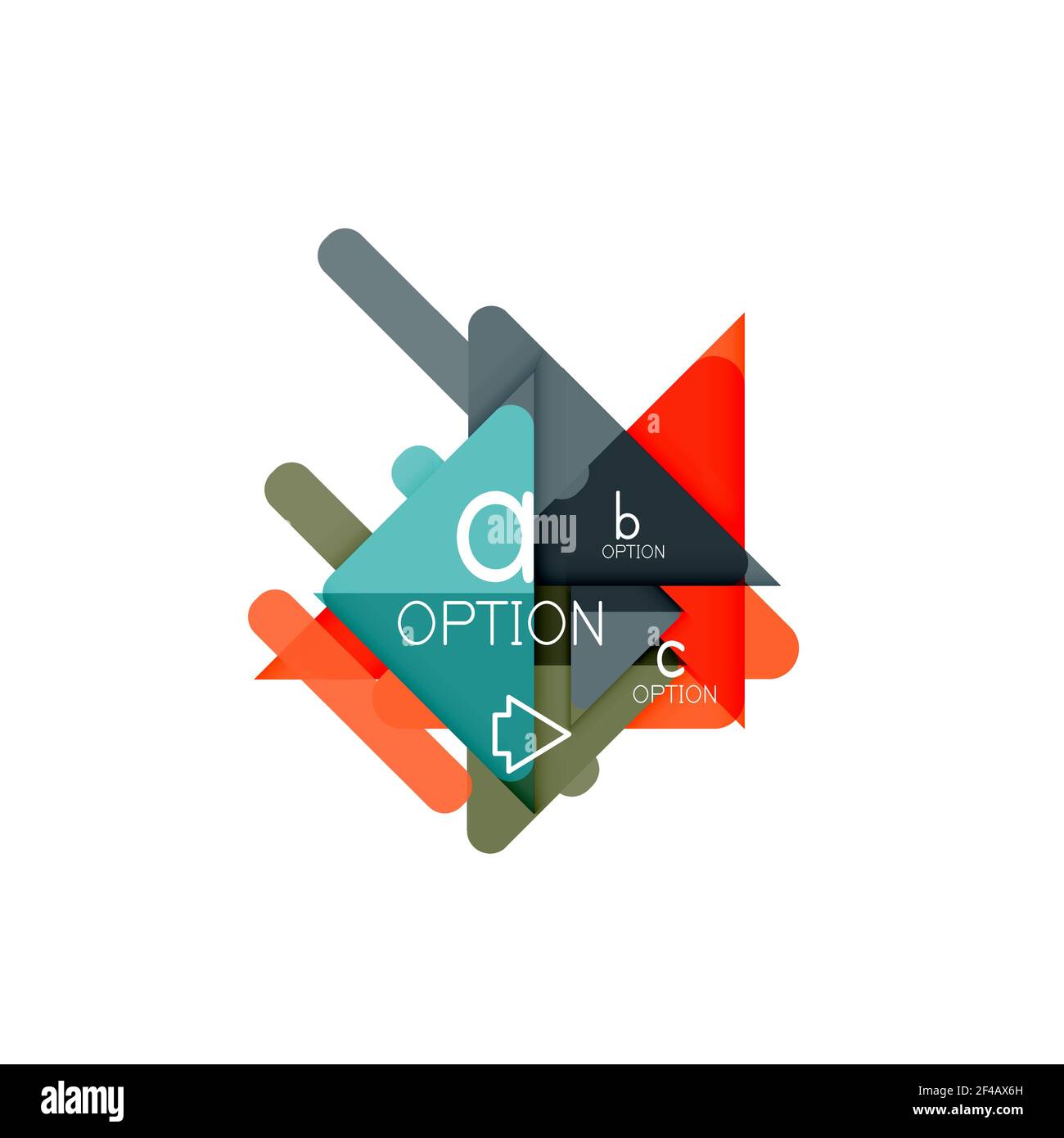 Triangle Data Visualization Design Option Infographic Layout Triangle Data Visualization