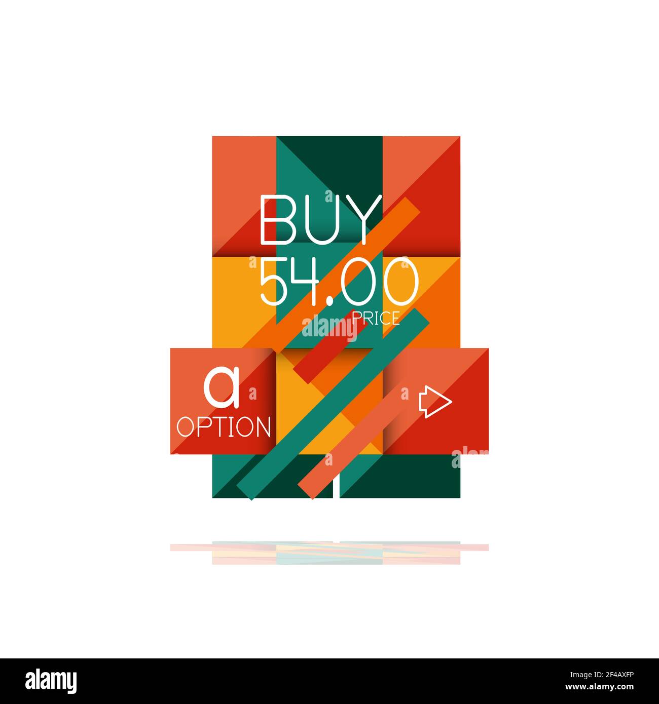 Square option infographic banner. Data and information visualization ...