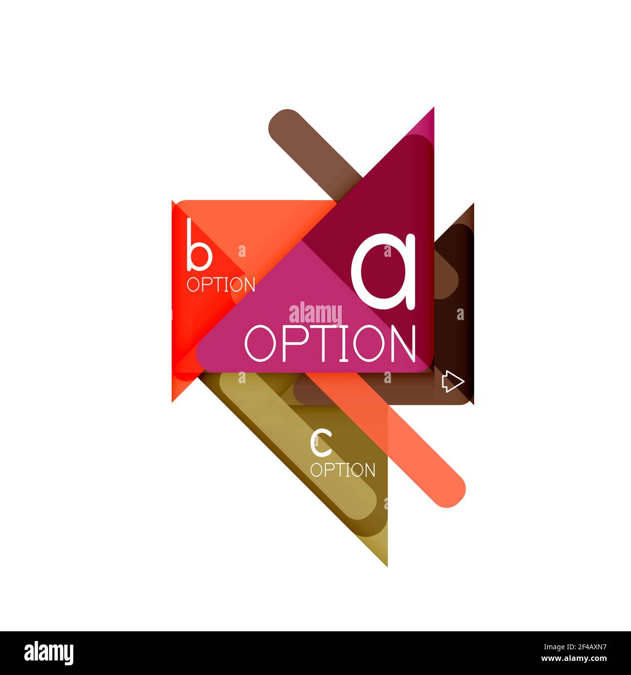 Triangle data visualization design, option infographic layout. Triangle ...