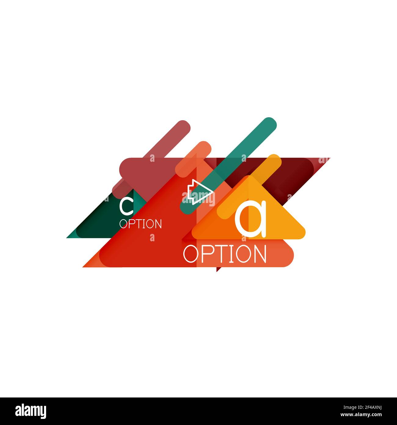 Triangle data visualization design, option infographic layout. Triangle ...