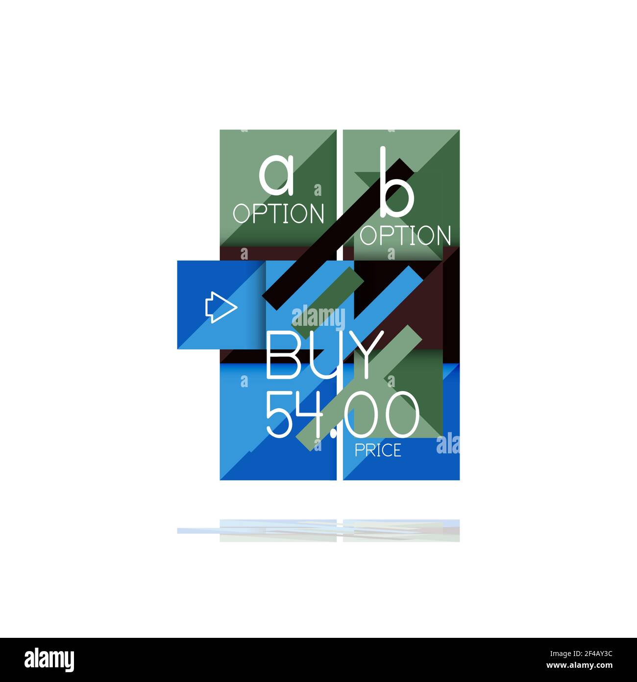 Square option infographic banner. Data and information visualization ...