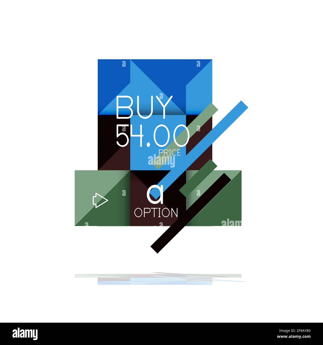 Square option infographic banner. Data and information visualization ...