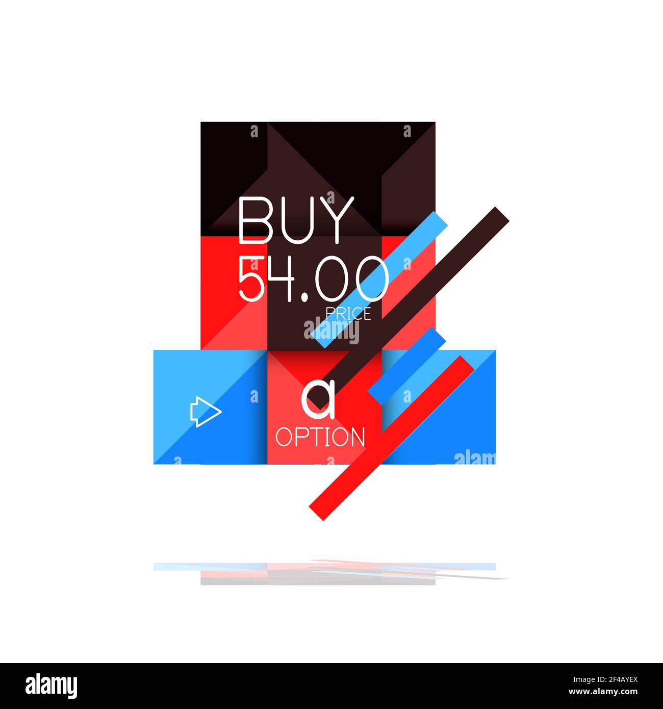 Square option infographic banner. Data and information visualization ...