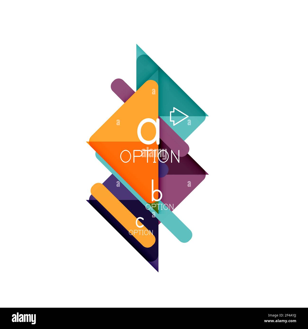 Triangle Data Visualization Design Option Infographic Layout Triangle Data Visualization