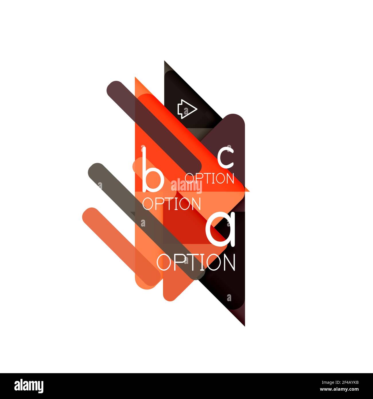 Triangle data visualization design, option infographic layout. Triangle ...