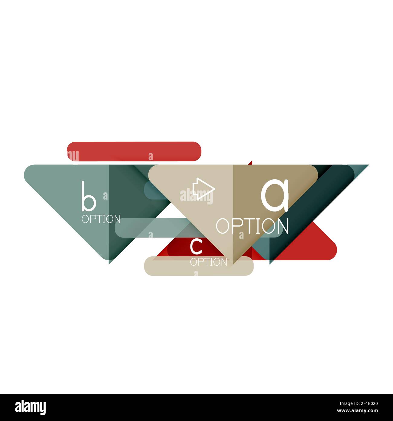 Triangle data visualization design, option infographic layout. Triangle ...