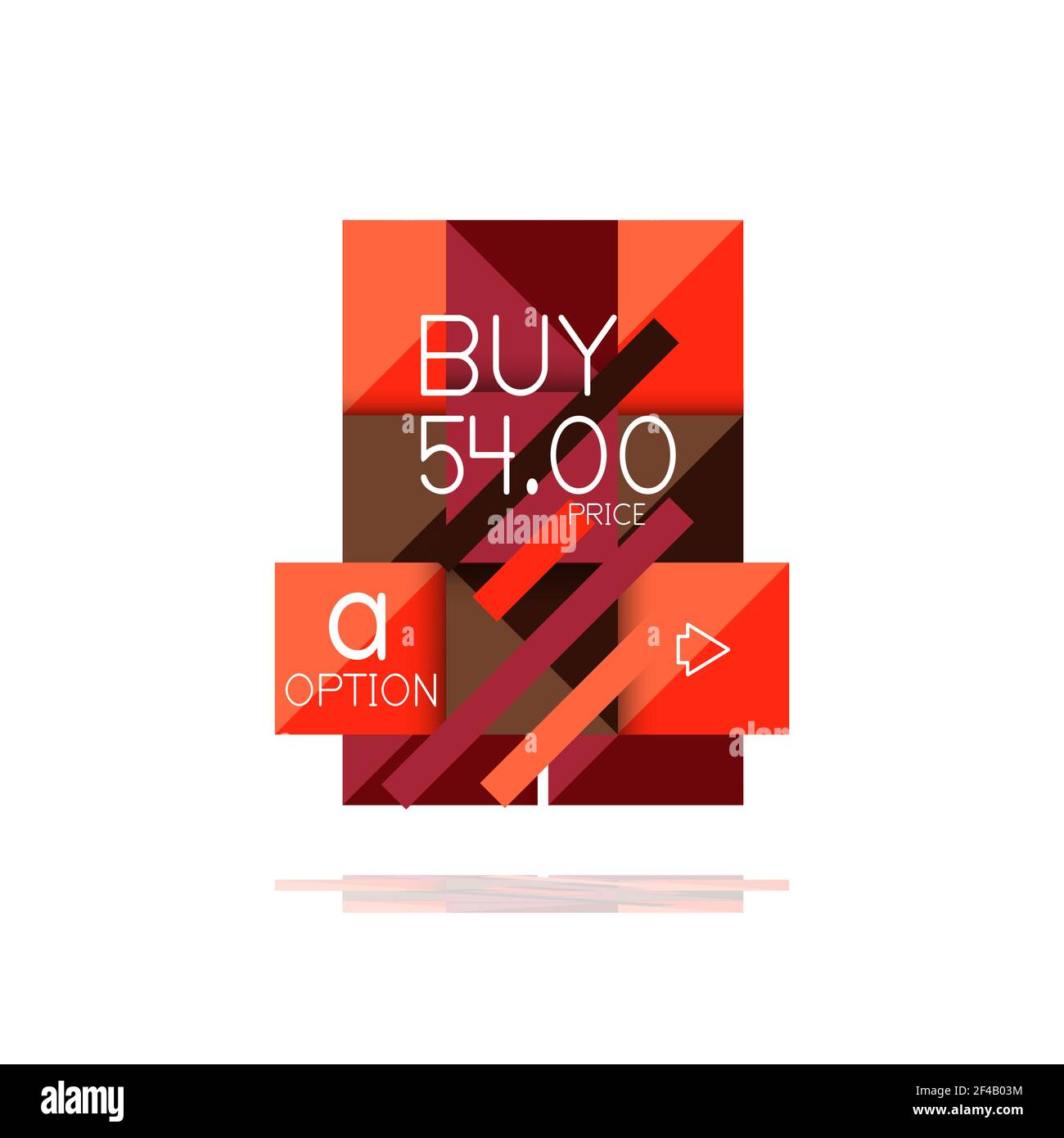 Square option infographic banner. Data and information visualization ...