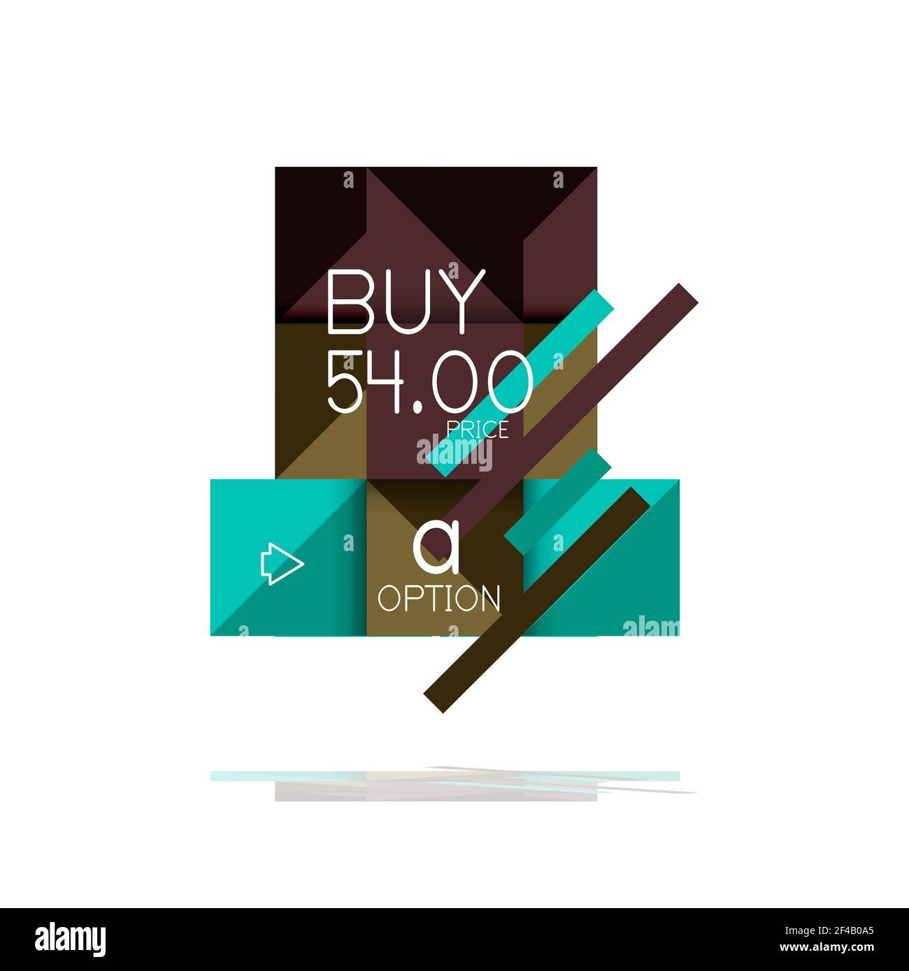 Square option infographic banner. Data and information visualization ...