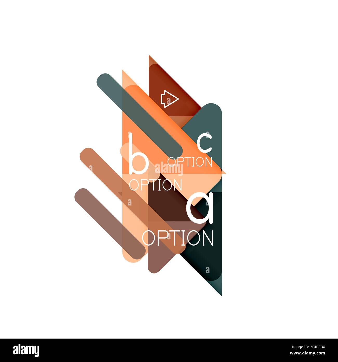 Triangle data visualization design, option infographic layout. Triangle ...