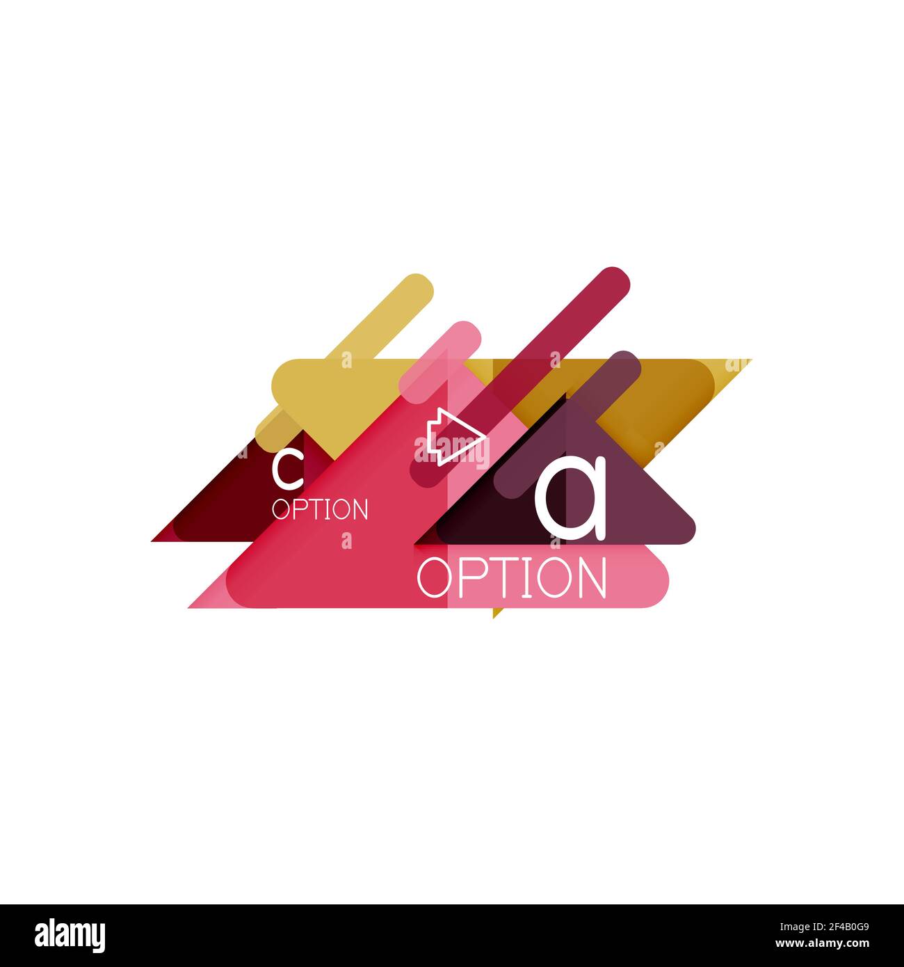 Triangle Data Visualization Design Option Infographic Layout Triangle Data Visualization