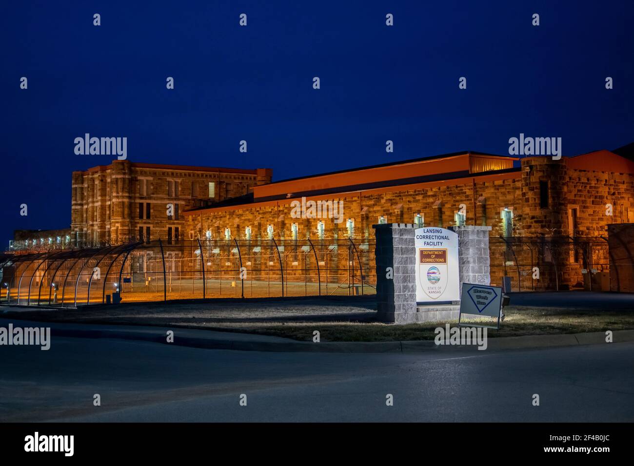 Jail exterior night hi-res stock photography and images - Alamy