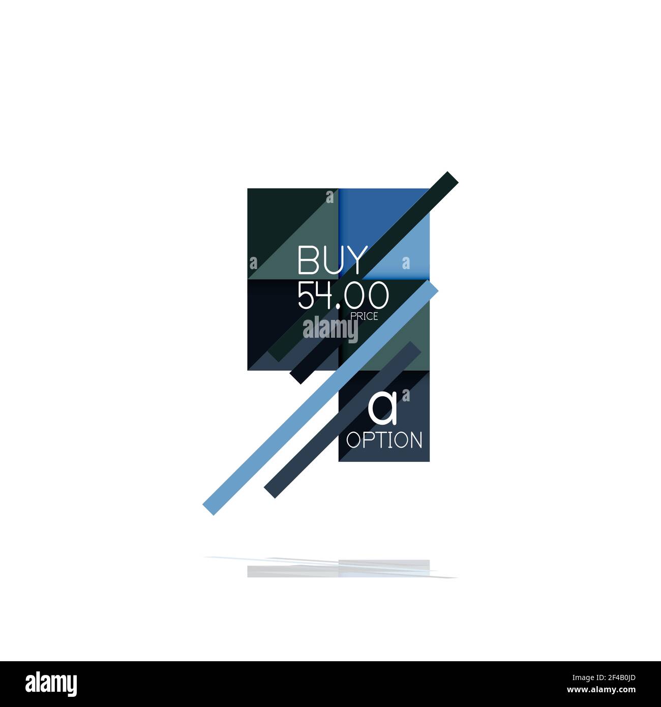 Square option infographic banner. Data and information visualization ...