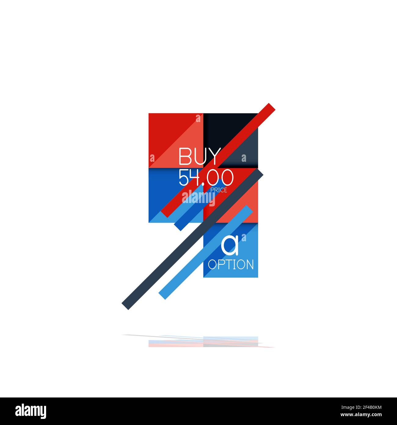 Square option infographic banner. Data and information visualization ...