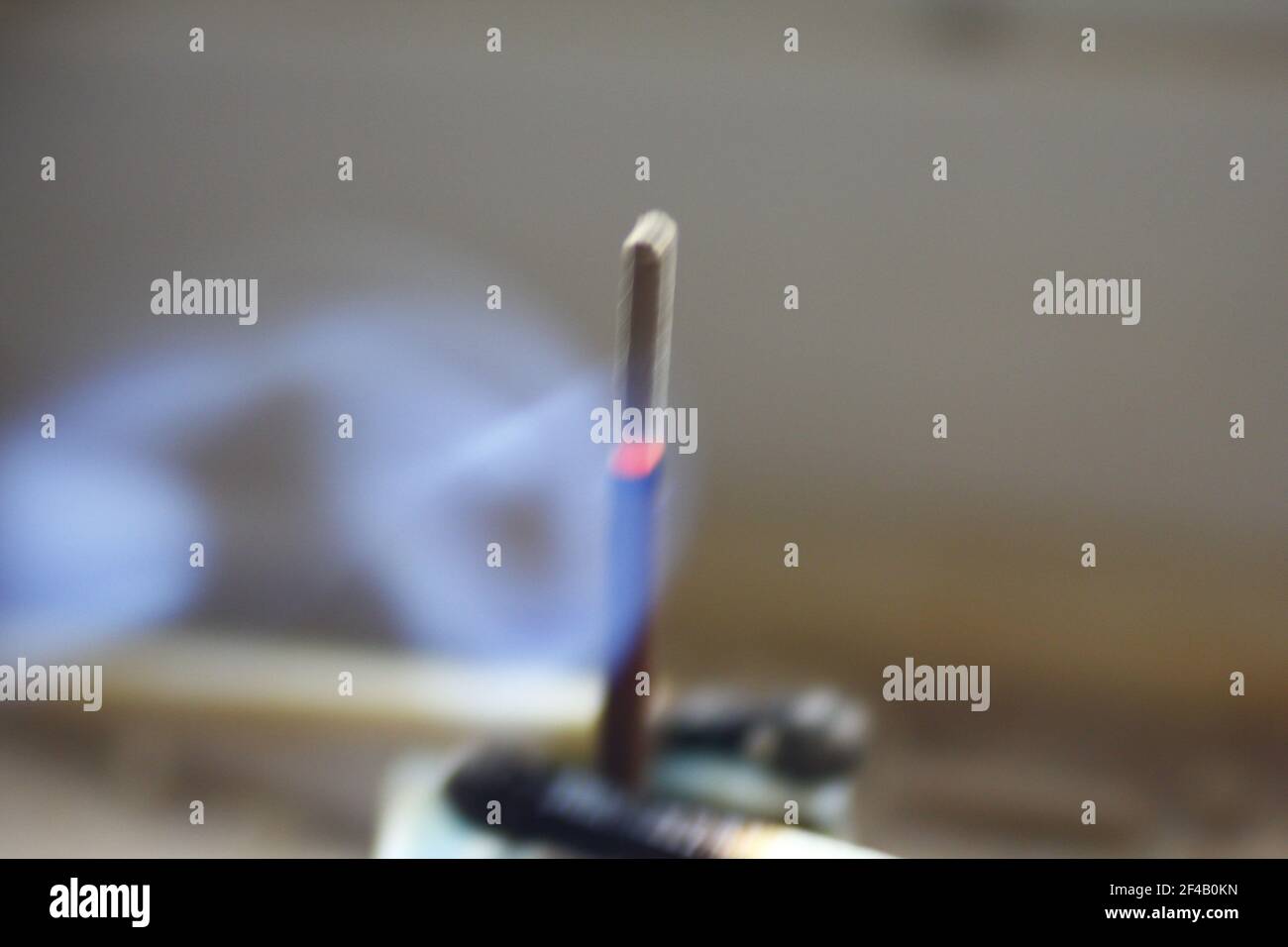 Burning Stick of Incense Stock Photo - Alamy