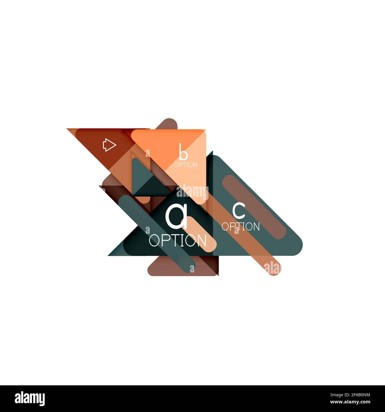 Triangle Data Visualization Design Option Infographic Layout Triangle Data Visualization