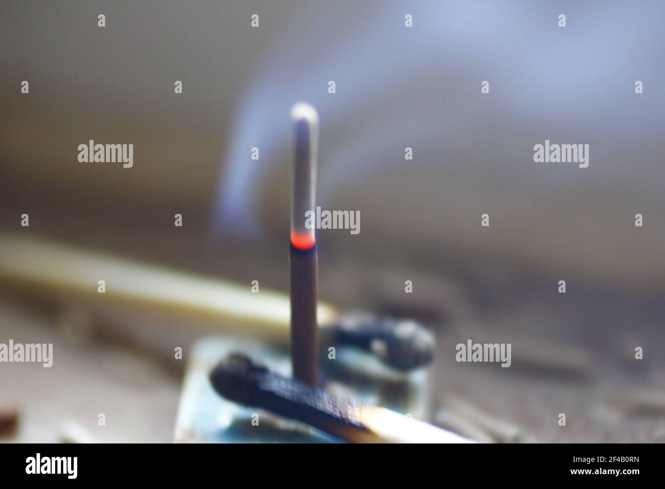 Burning Incense Stick Stock Photo - Alamy