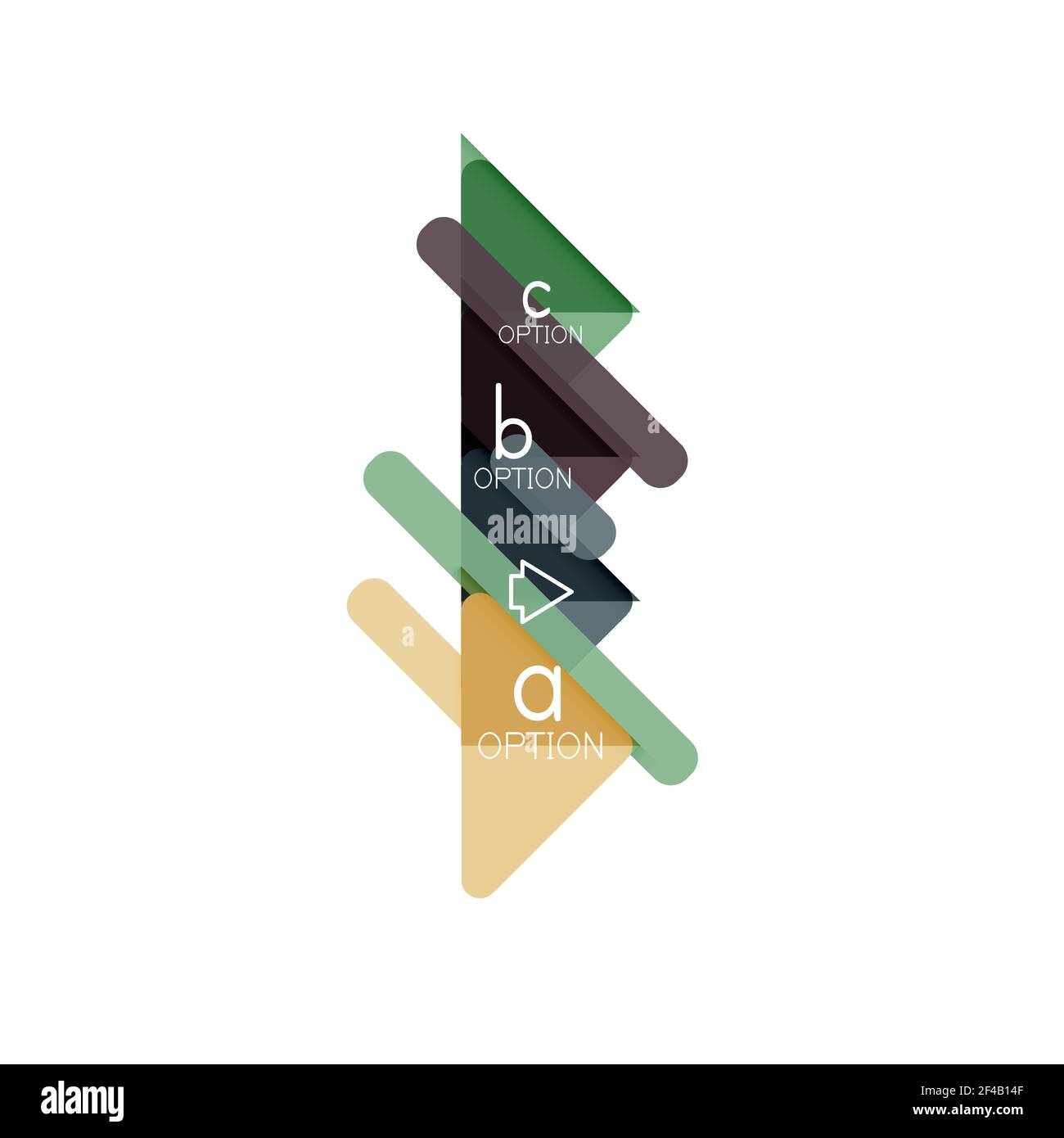 Triangle data visualization design, option infographic layout. Triangle ...