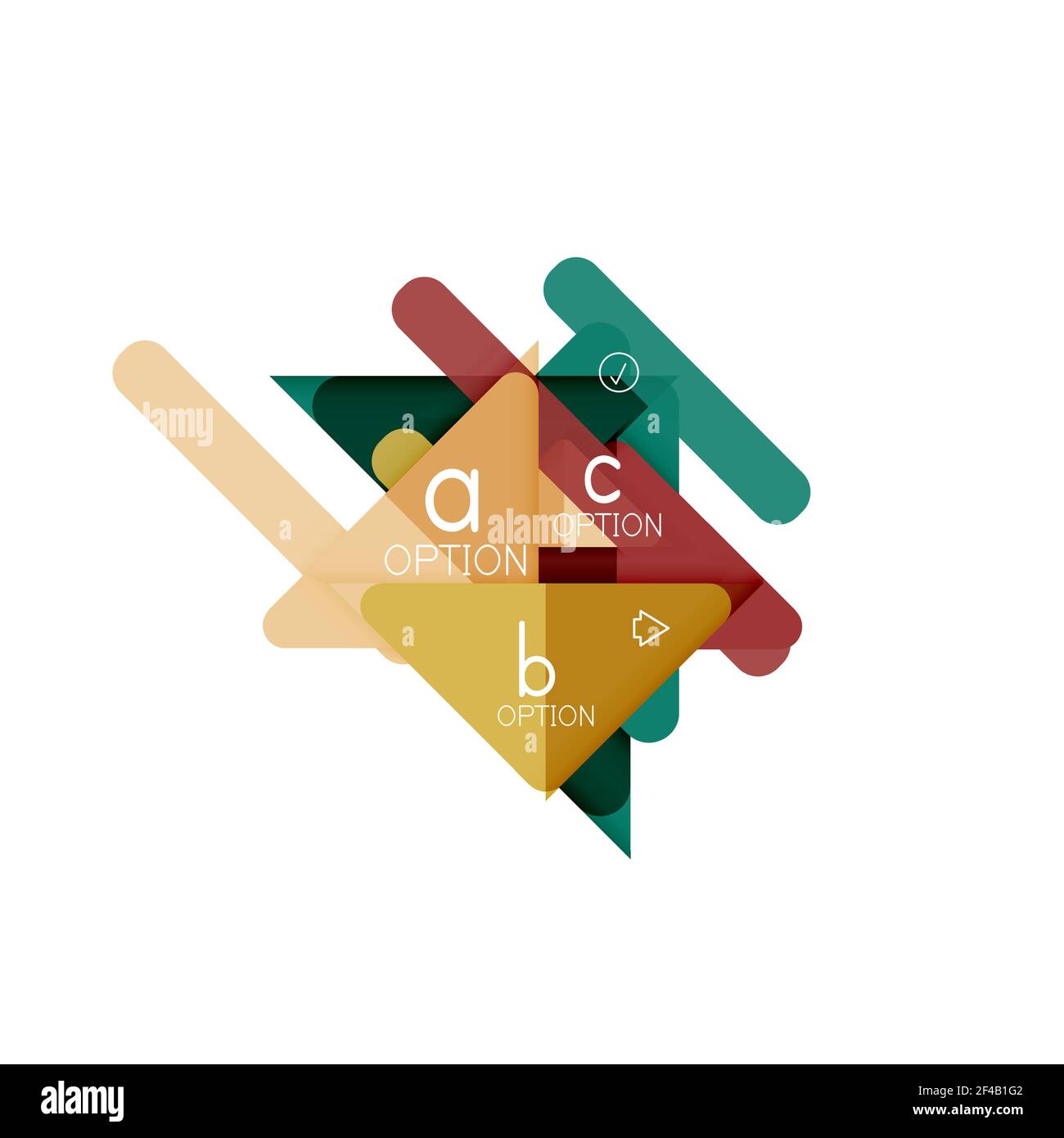 Triangle data visualization design, option infographic layout. Triangle ...