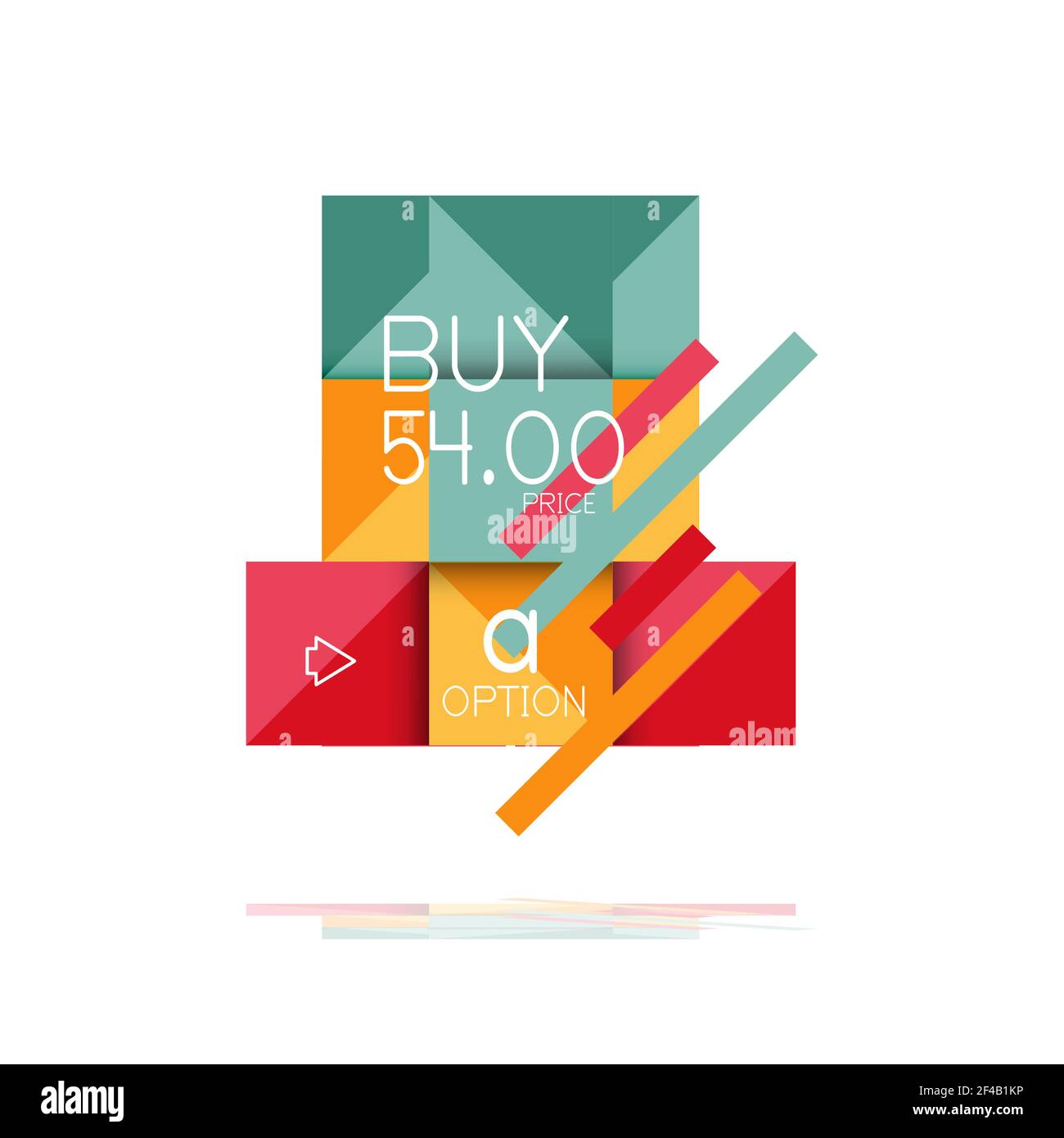 Square option infographic banner. Data and information visualization ...