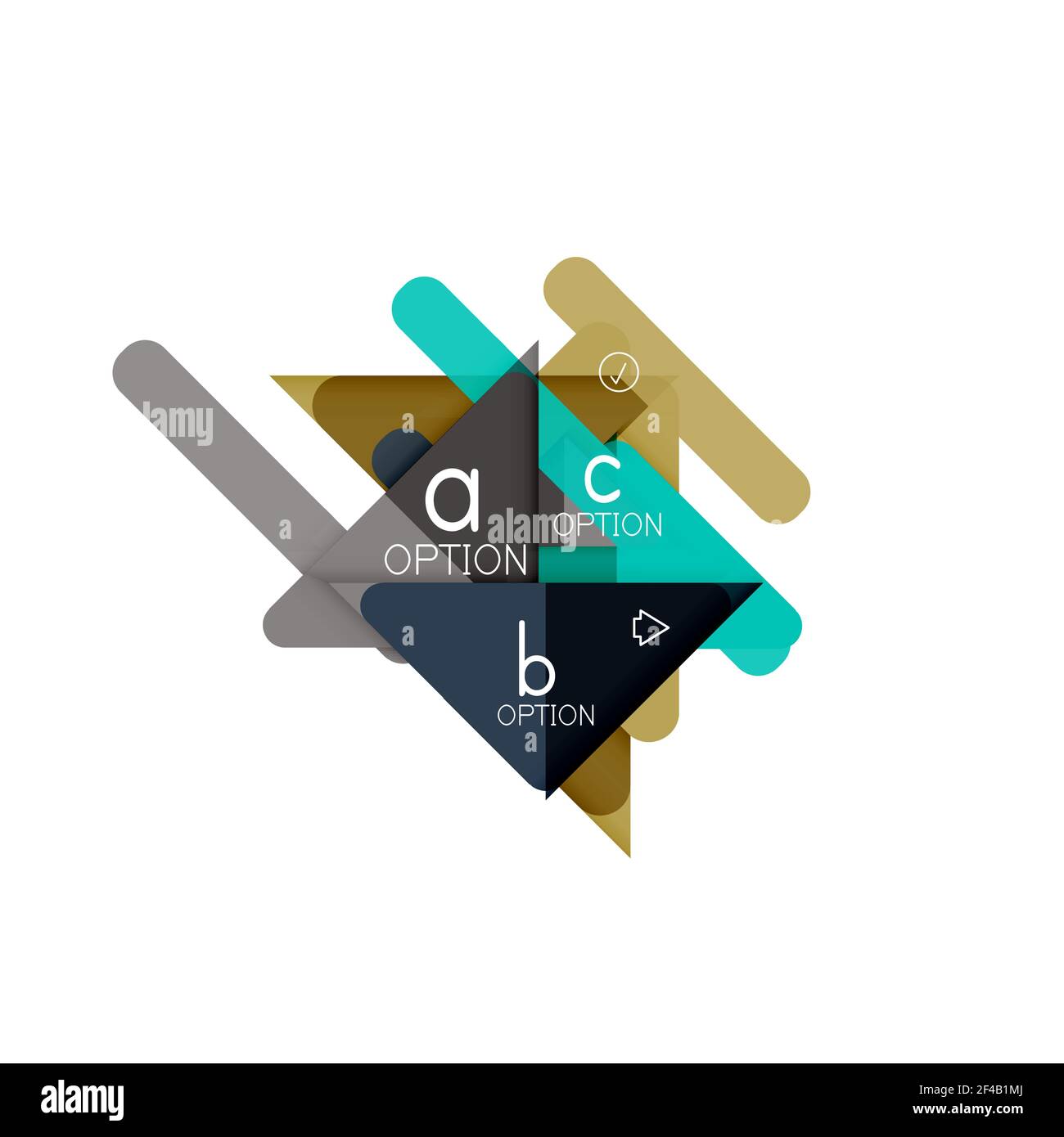 Triangle Data Visualization Design Option Infographic Layout Triangle Data Visualization