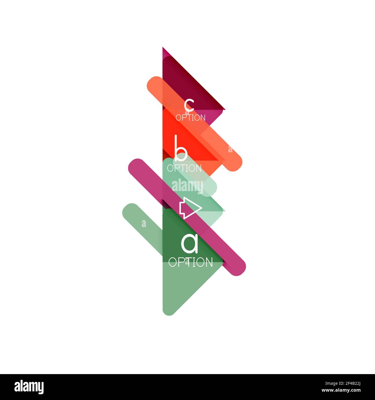 Triangle data visualization design, option infographic layout. Triangle ...