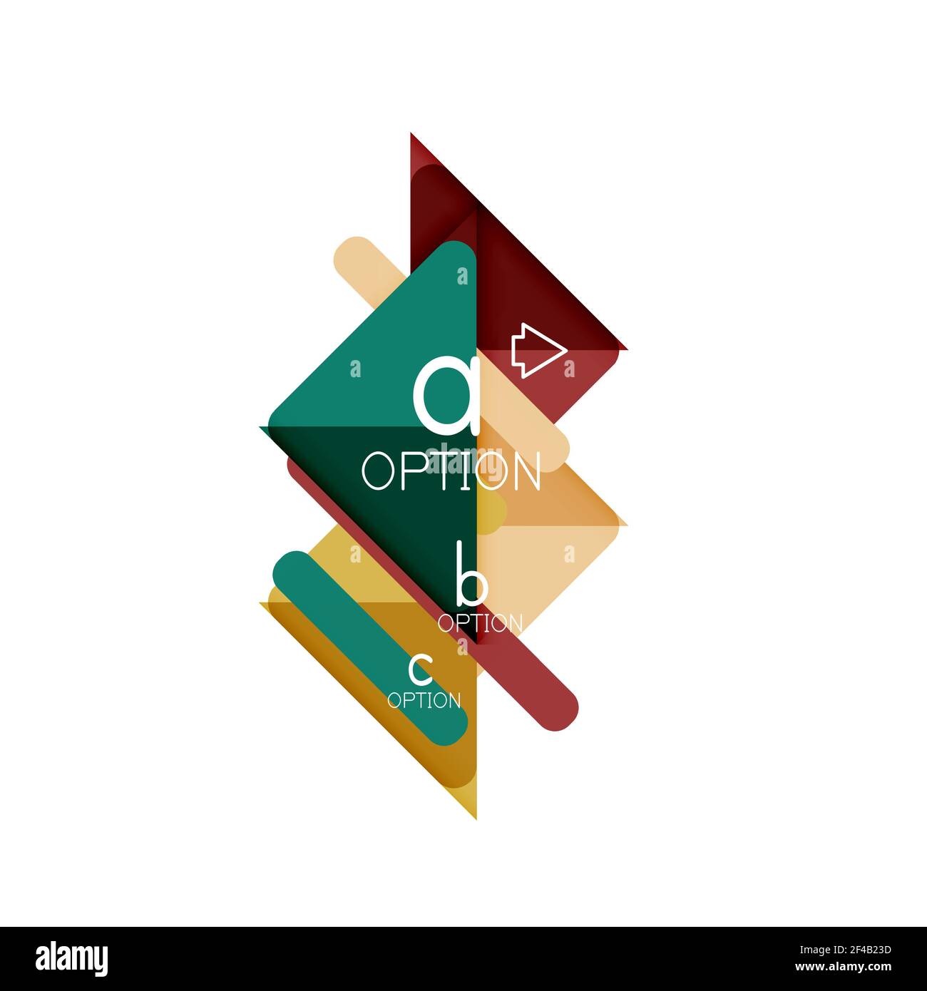 Triangle Data Visualization Design Option Infographic Layout Triangle Data Visualization