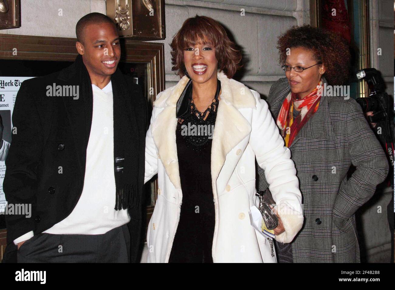 Gayle King with son Will Bumpus and daughter Kirby Bumpus at the ...