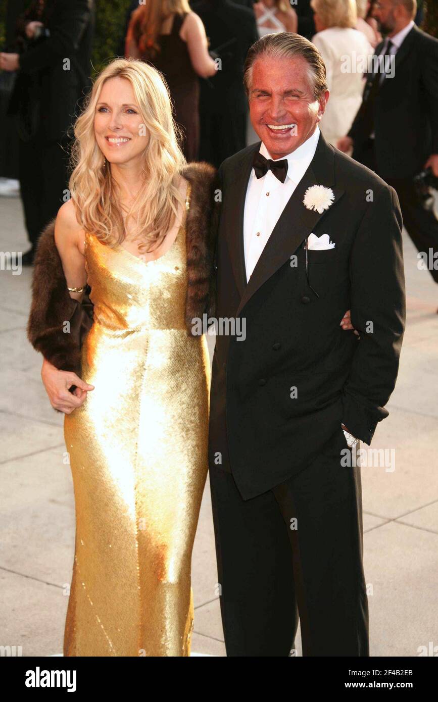 Alana Stewart and George Hamilton attend the Vanity Fair Oscar Party at ...