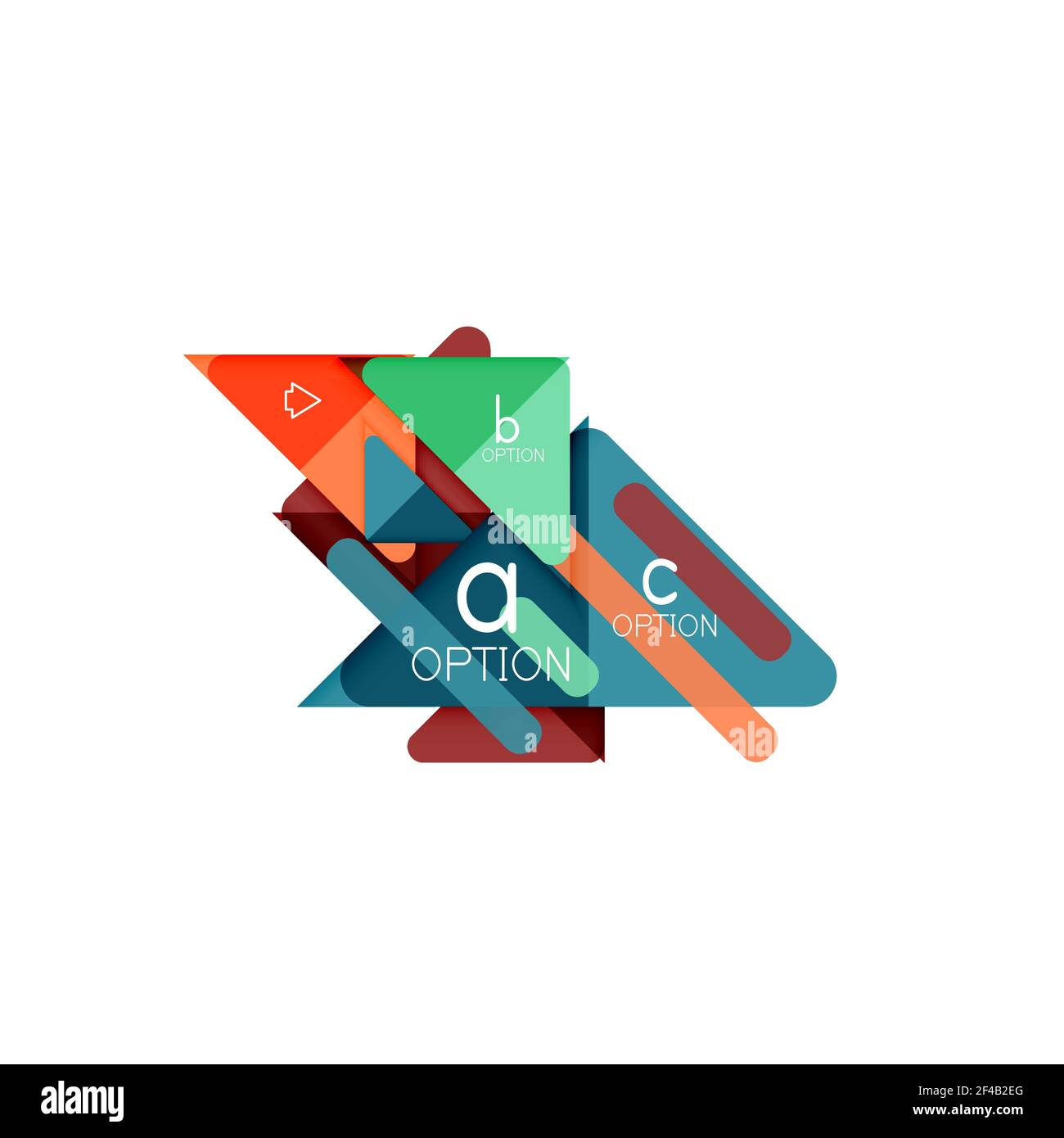 Triangle data visualization design, option infographic layout. Triangle ...