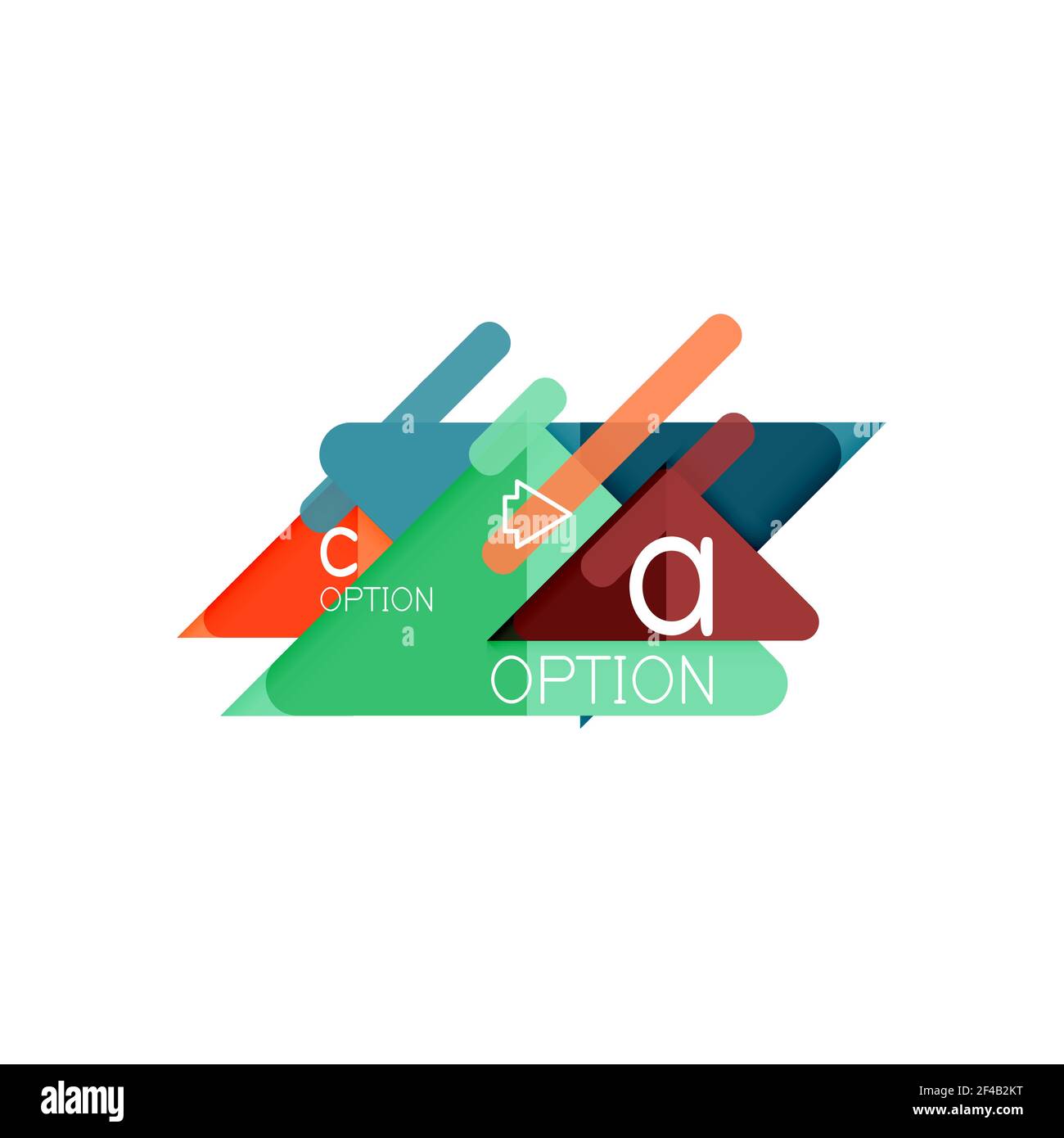 Triangle data visualization design, option infographic layout. Triangle ...