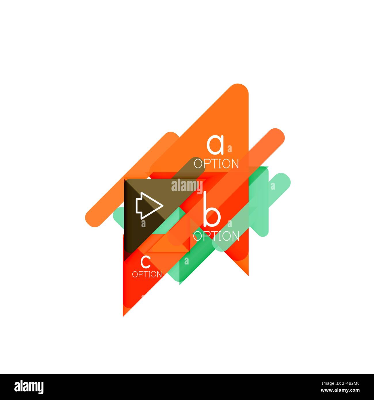 Triangle data visualization design, option infographic layout. Triangle ...