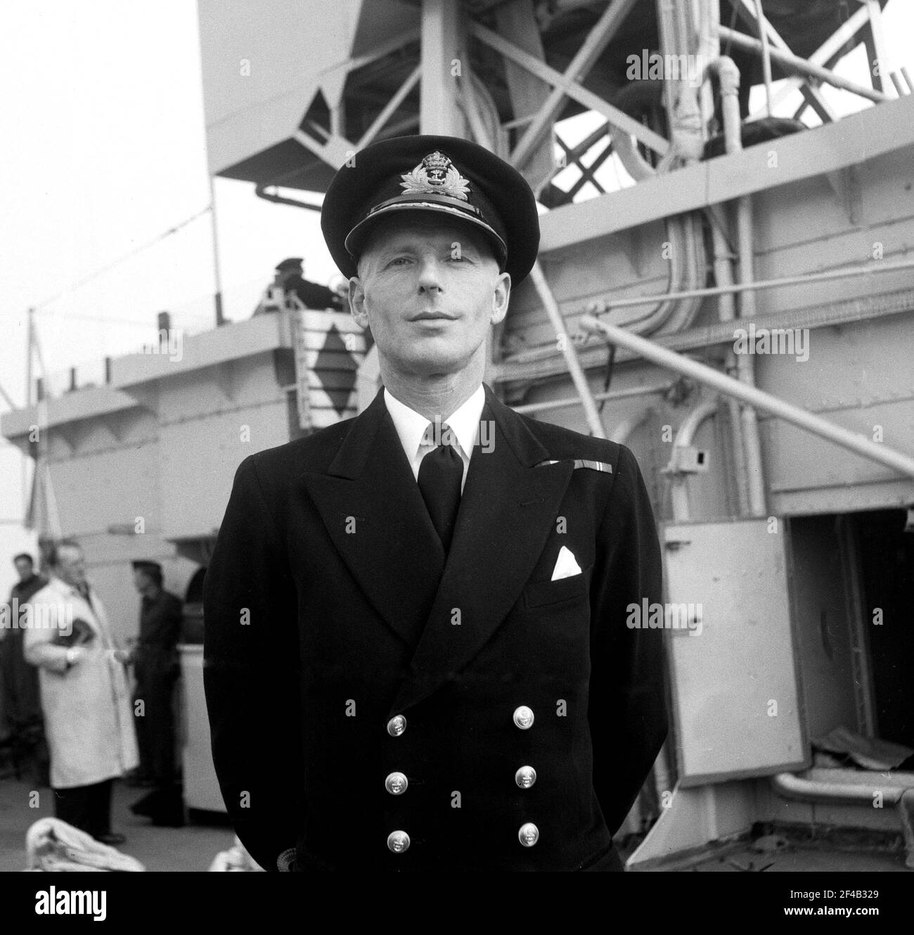 Commander la Mare (Karel Doorman) Date October 14, 1947 Stock Photo - Alamy