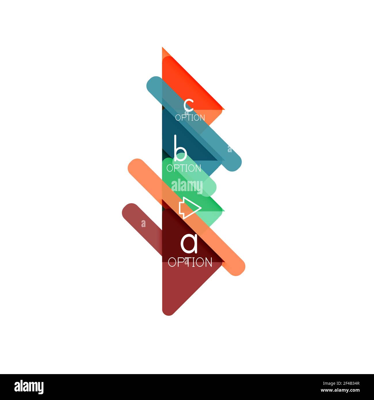 Triangle data visualization design, option infographic layout. Triangle ...