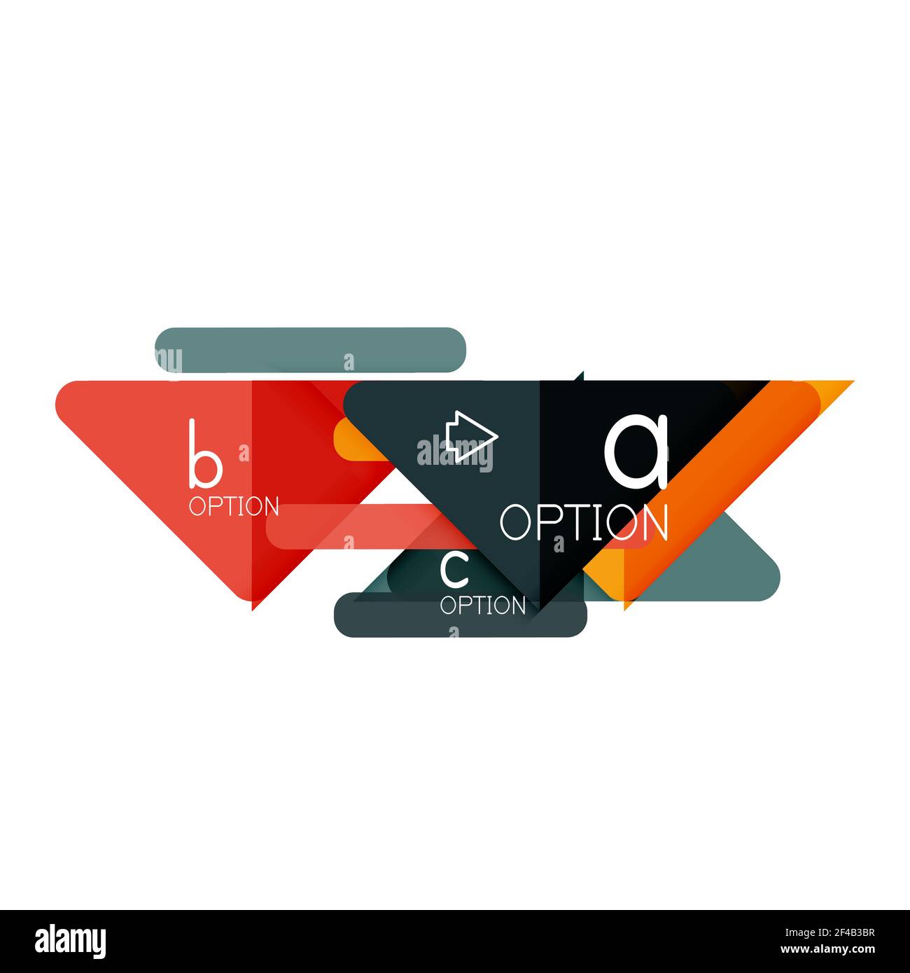 Triangle Data Visualization Design Option Infographic Layout Triangle Data Visualization