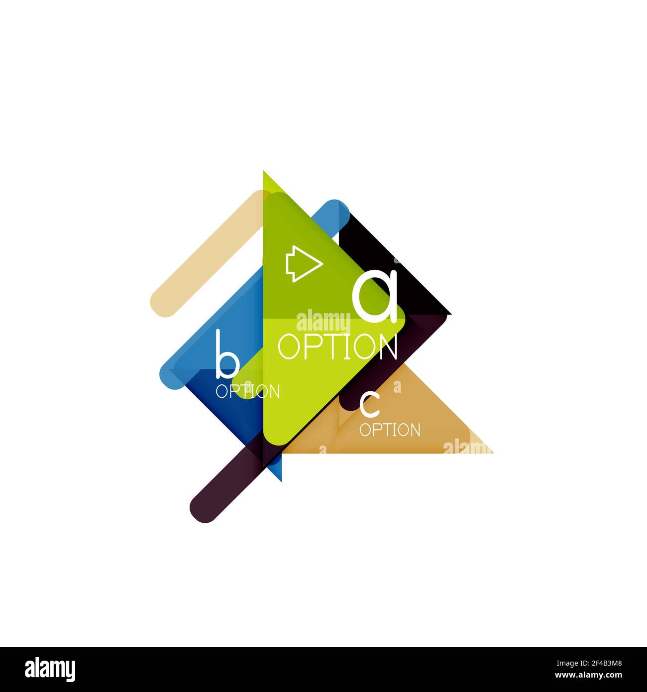 Triangle Data Visualization Design Option Infographic Layout Triangle Data Visualization