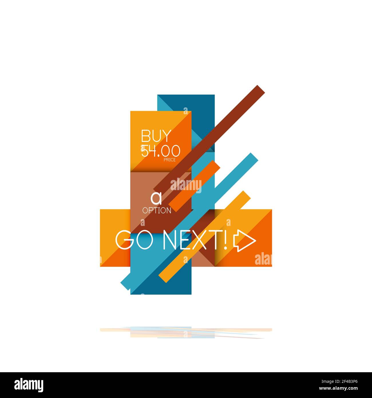 Square option infographic banner. Data and information visualization ...