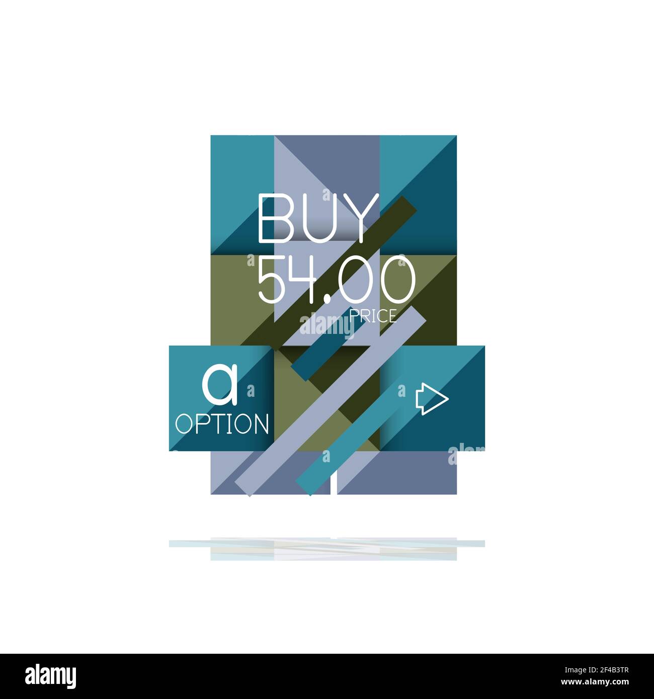 Square option infographic banner. Data and information visualization ...