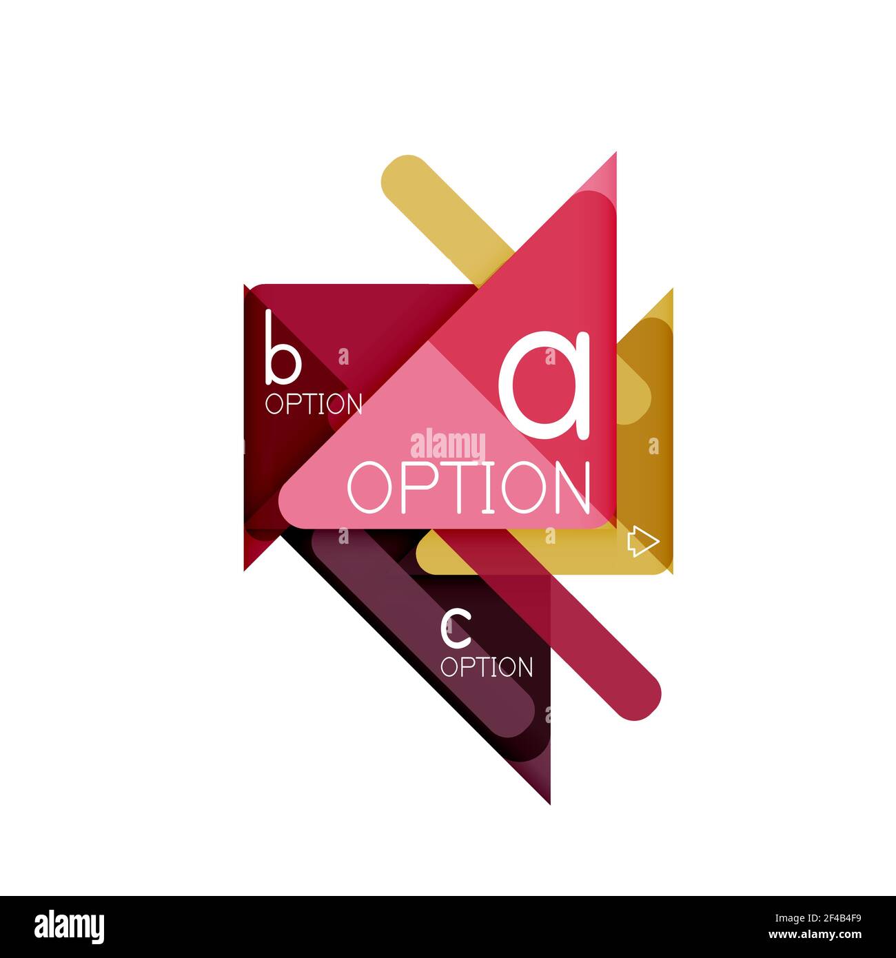 Triangle data visualization design, option infographic layout. Triangle ...