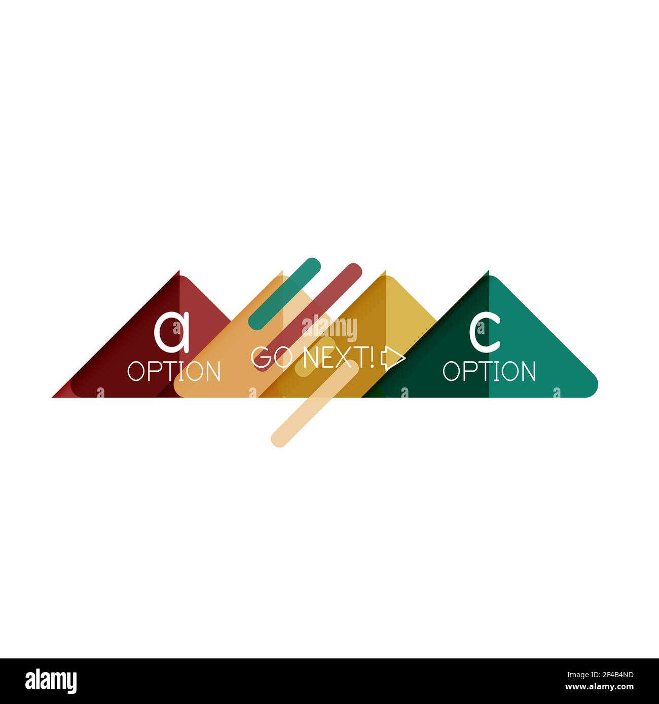 Triangle data visualization design, option infographic layout. Triangle ...